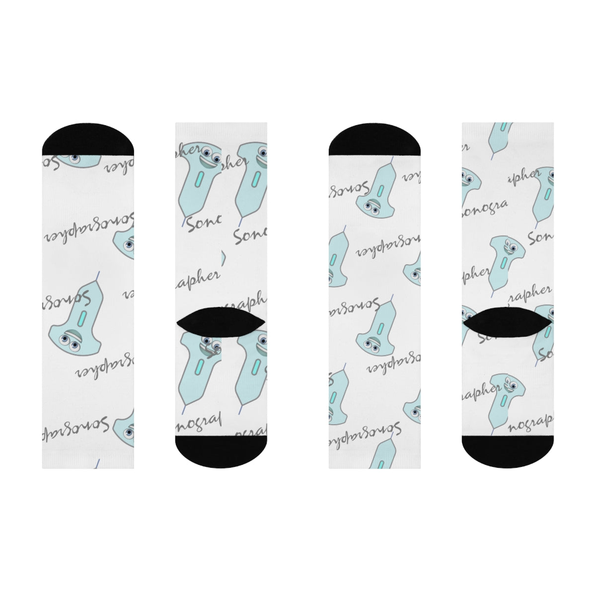 Echomoji™ Sonographer Probe Crew Socks – All About Ultrasound