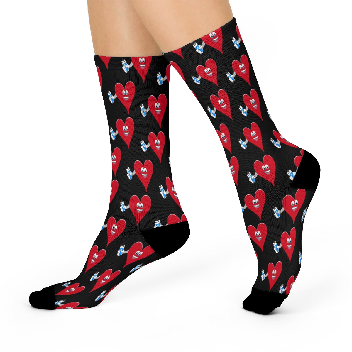 Echomoji™ Crew Socks - Heart with Gel – All About Ultrasound