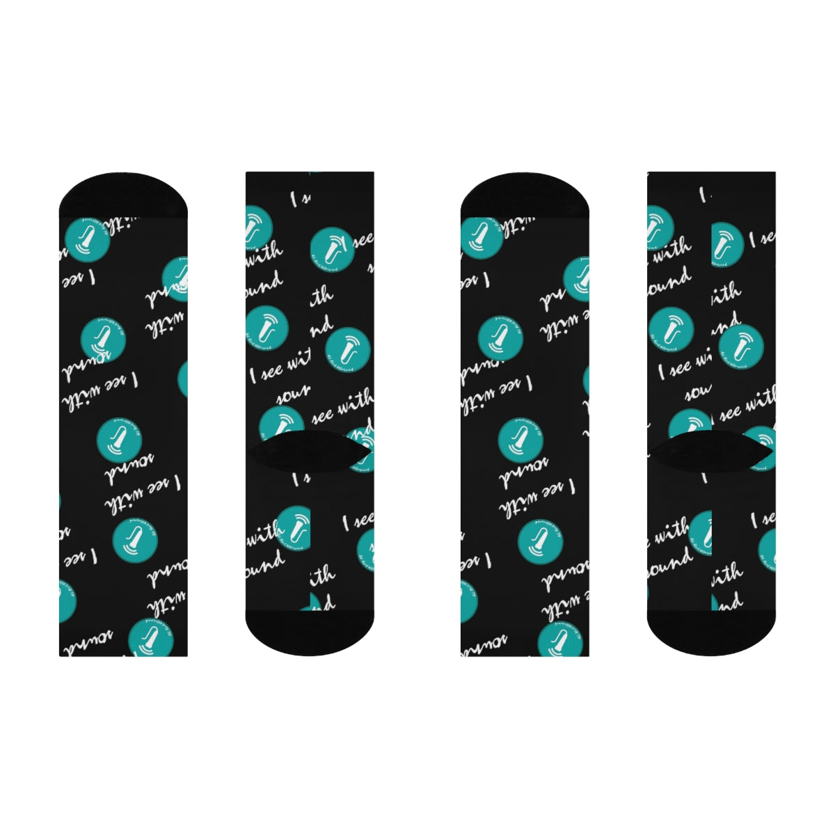 Echomoji Crew Socks - I See With Sound – All About Ultrasound