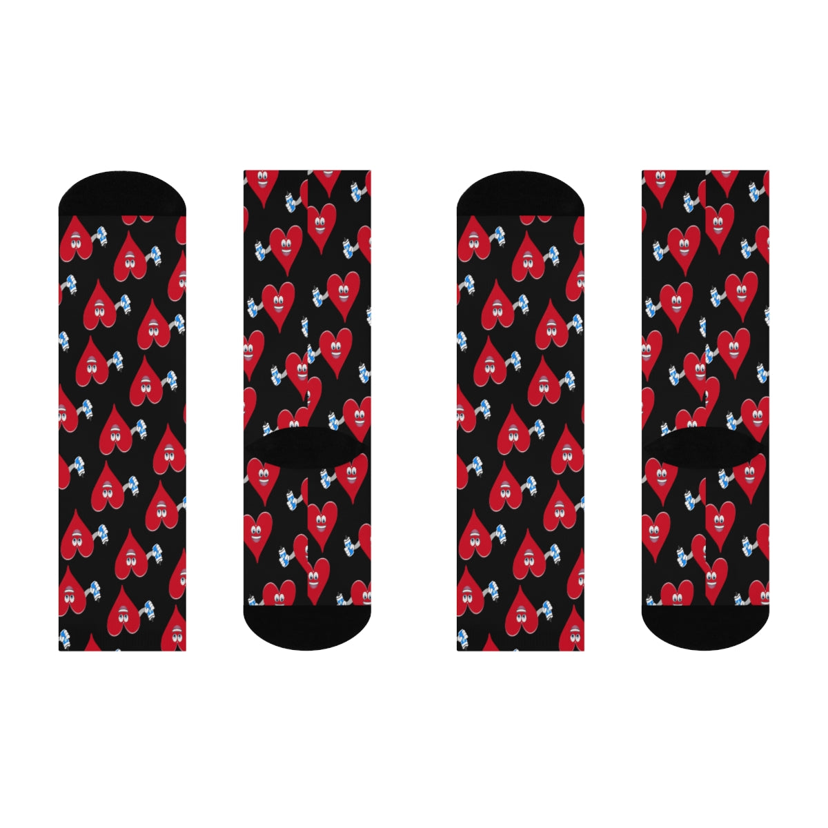Echomoji™ Crew Socks - Heart with Gel – All About Ultrasound