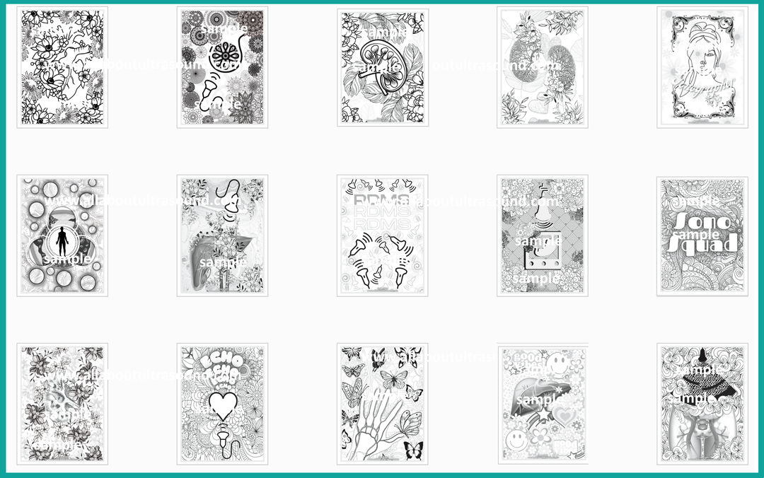 Sonographer Ultrasound Coloring Book – All About Ultrasound