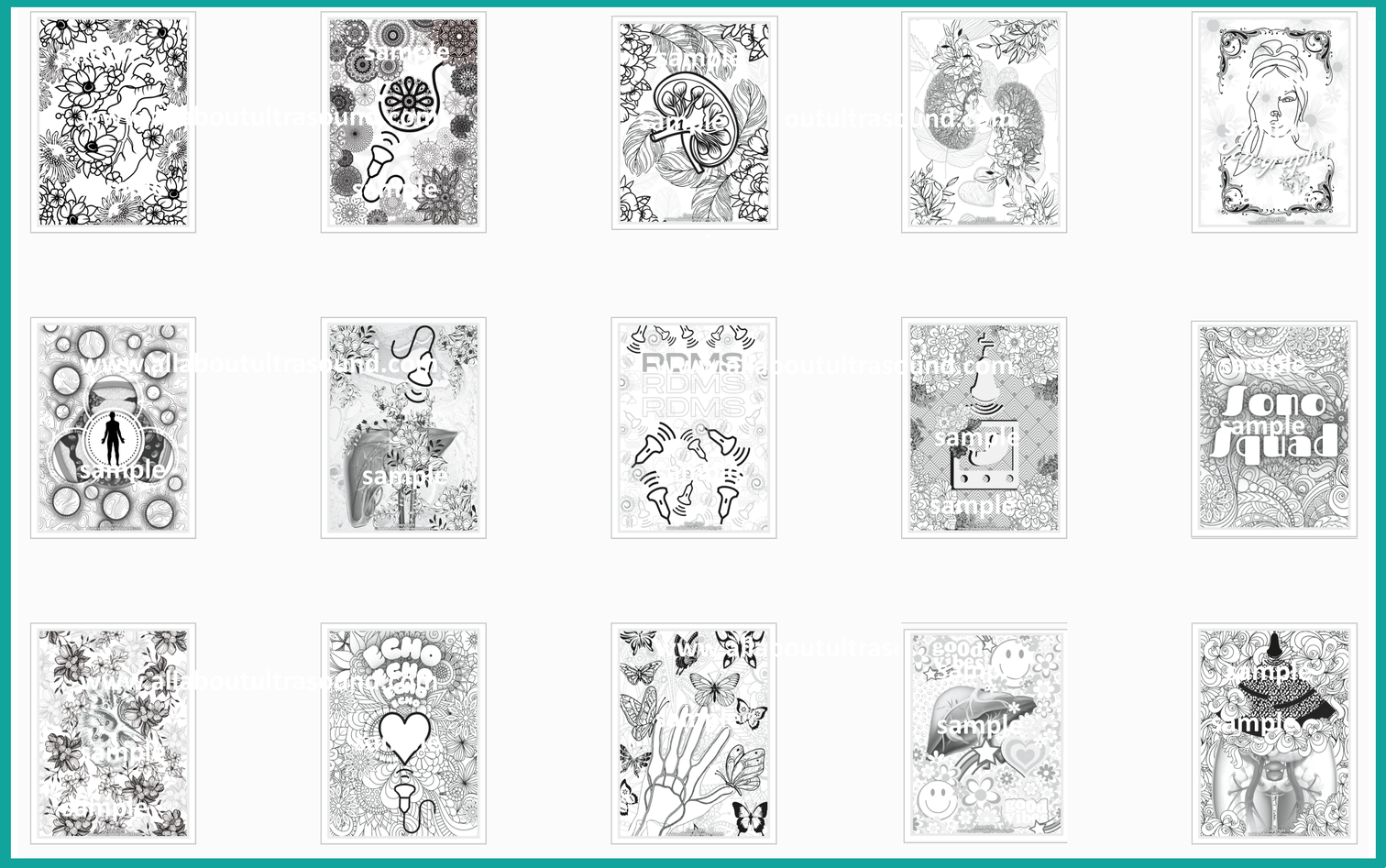 Sonographer Ultrasound Coloring Book – All About Ultrasound