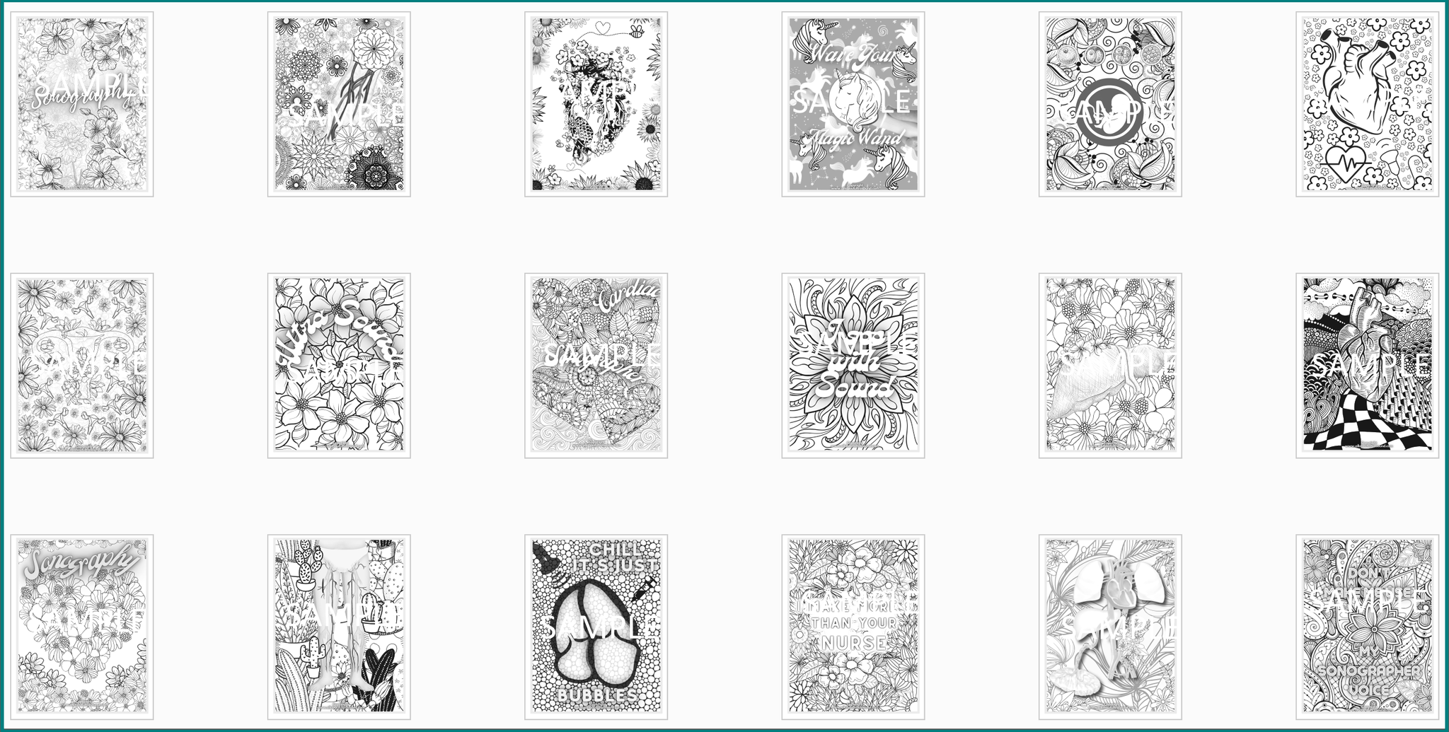 Sonographer Ultrasound Coloring Book – All About Ultrasound